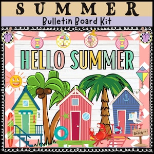 Summer Bulletin Board Kit End of the Year Bulletin Board Printable ...