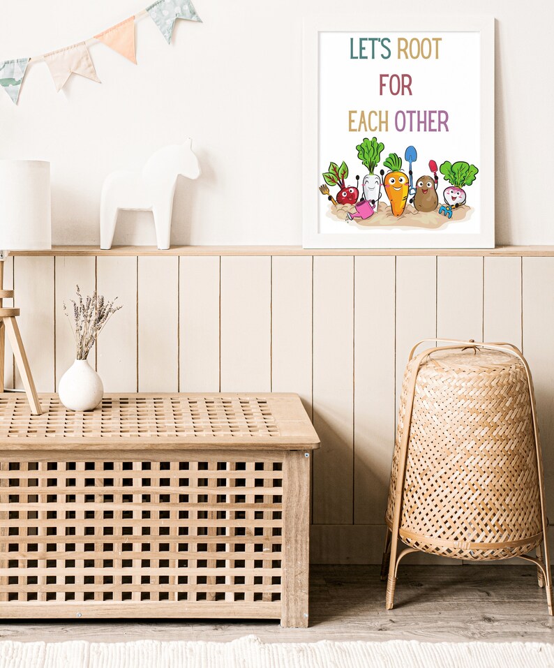 Let's Root for Each Other Classroom Decor Digital Print - Etsy