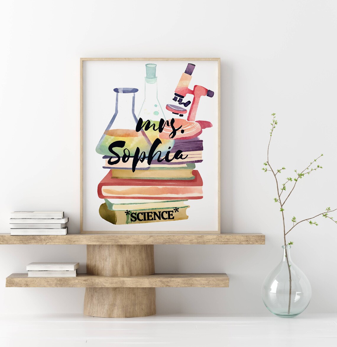 Personalized SCIENCE TEACHER SIGN Custom Science Teacher Door Sign ...