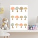 Mushroom Art Print, Nursery Printable Art, Boho Art, Boho Mushroom ...