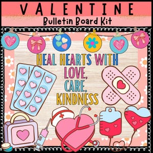 Healthcare Valentines Day Bulletin Board February Bulletin Board Kit ...