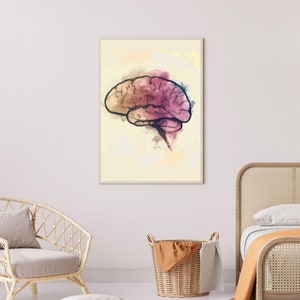 Human Brain Art, Instant Download, Neurology Art, Classroom Decor ...