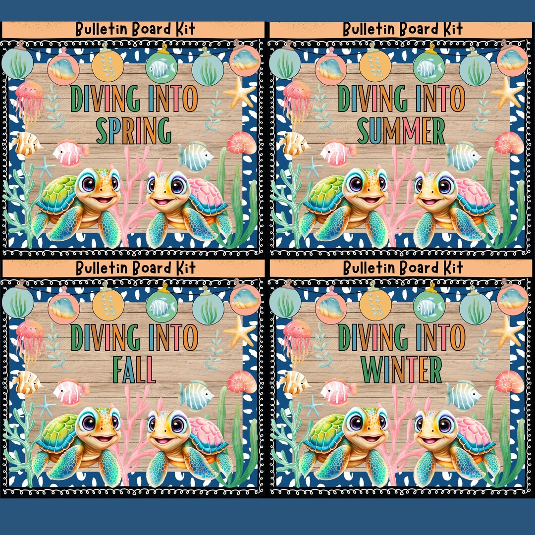 Ocean Theme Bulletin Board Kit Under the Water Class Theme All the Year ...
