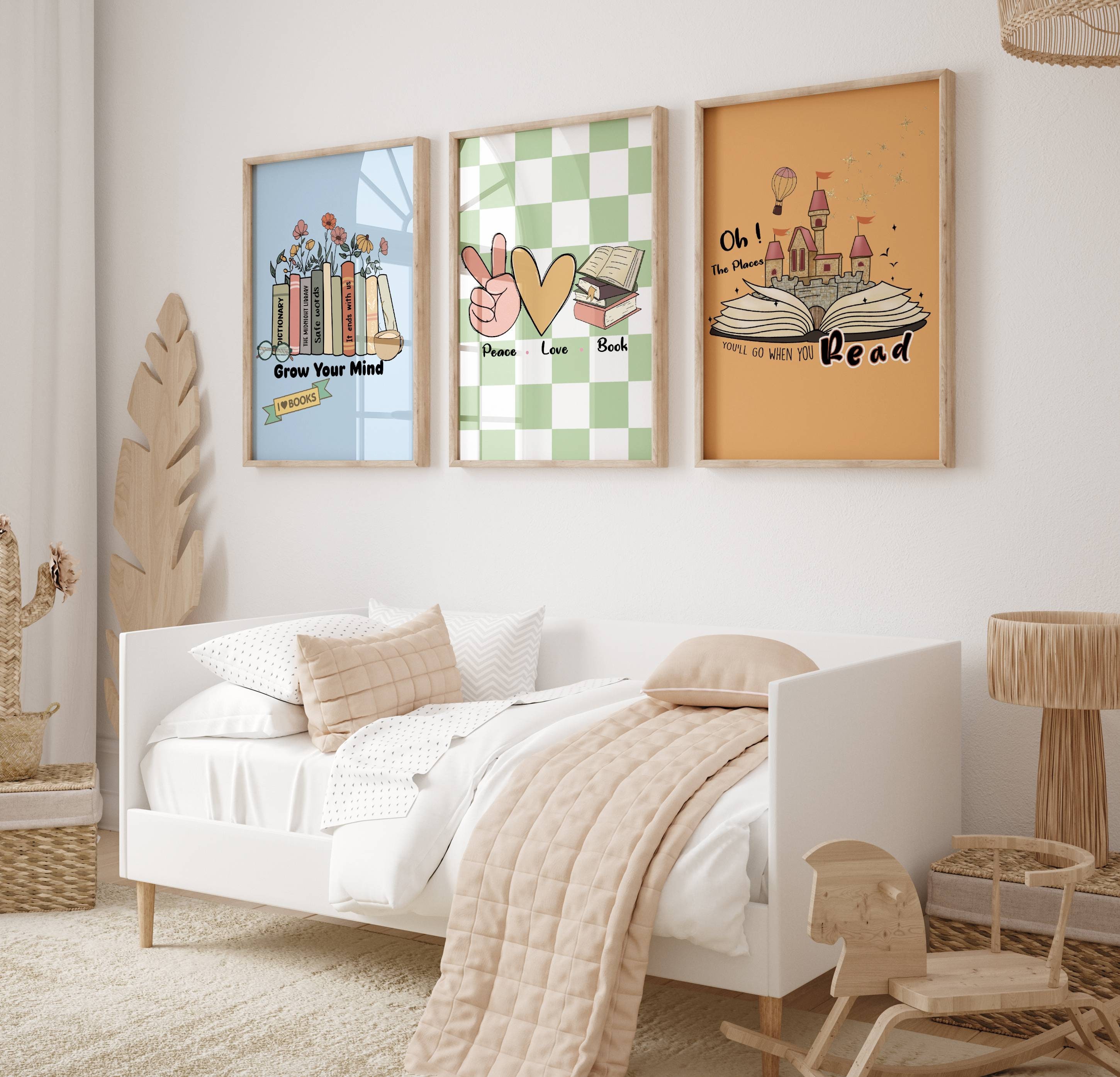 Reading Classroom Posters Reading Bulletin Board Kit Library Wall Art ...