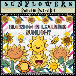 Fall Sunflowers Bulletin Board , Classroom Door Decor, Sunflowers ...