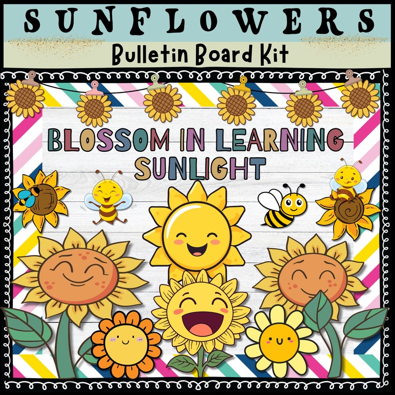 Fall Sunflowers Bulletin Board , Classroom Door Decor, Sunflowers ...