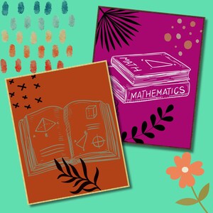 Math Class Gallery Wall Set of 12 High School Middle School Math Art ...
