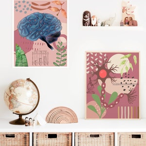 Human Anatomy Artwork Set High School Science Posters Science Class ...