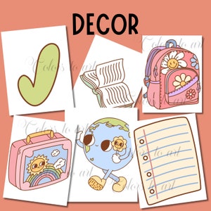 Back to School Bulletin Board Retro Classroom Decor Classroom Door ...