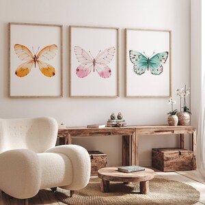 Boho Butterflies Nursery Printable Art Printable Art Girl's Room Decor ...