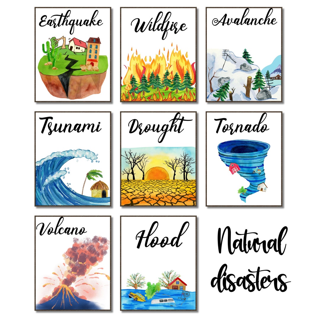Environmental Science Wall Art Set for Classroom Decor Watercolor ...