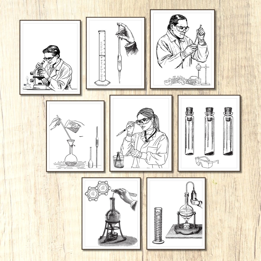 Chemistry Classroom Wall Prints Lab Decor Science Posters Science ...