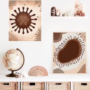 Science Wall Prints, Boho Watercolor Prints, Boho Classroom Wall Art ...