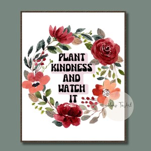 Spring Classroom Decor Posters Watercolor Spring Flowers March Bulletin ...