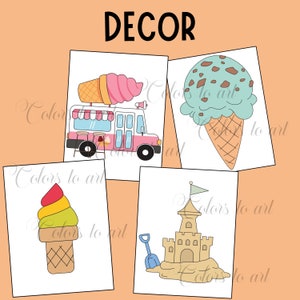 Summer Bulletin Board Personalized Bulletin Board Custom Letters Ice ...