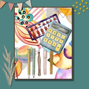 Math Decor Math Class Gallery Wall Math Art High School Middle School ...