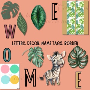 Jungle Back to School Bulletin Board Kit Classroom Decoration August ...