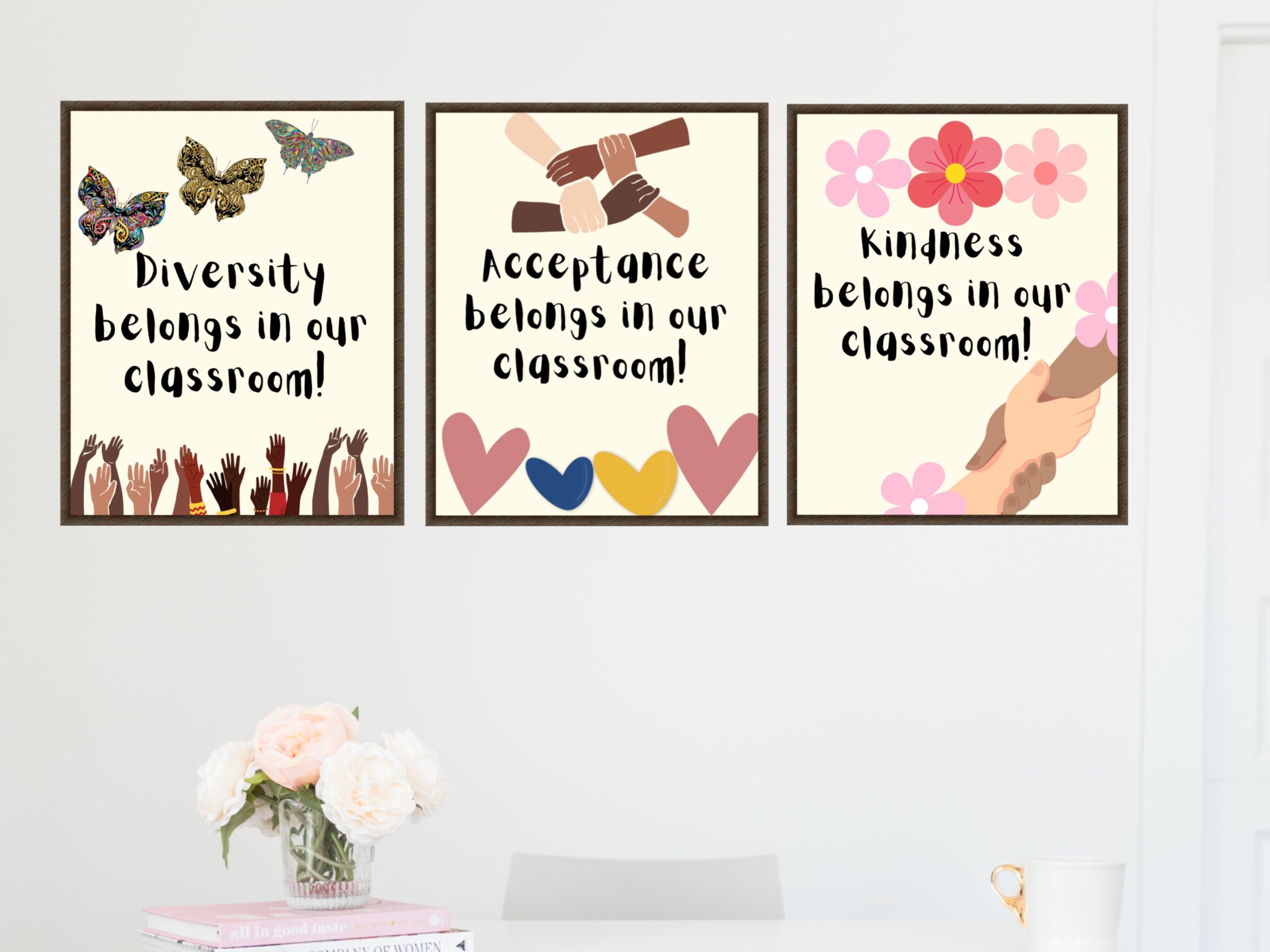 Classroom Posters Elementary, Classroom Decor, Boho Diverse Teacher ...