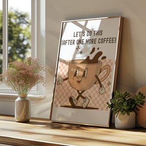 Coffee Poster Kitchen Retro Art Poster Apartment Wall Art Trendy New ...