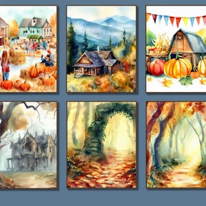 Fall Gallery Wall Prints SET of 24 Fall Printable Art Gallery Wall ...