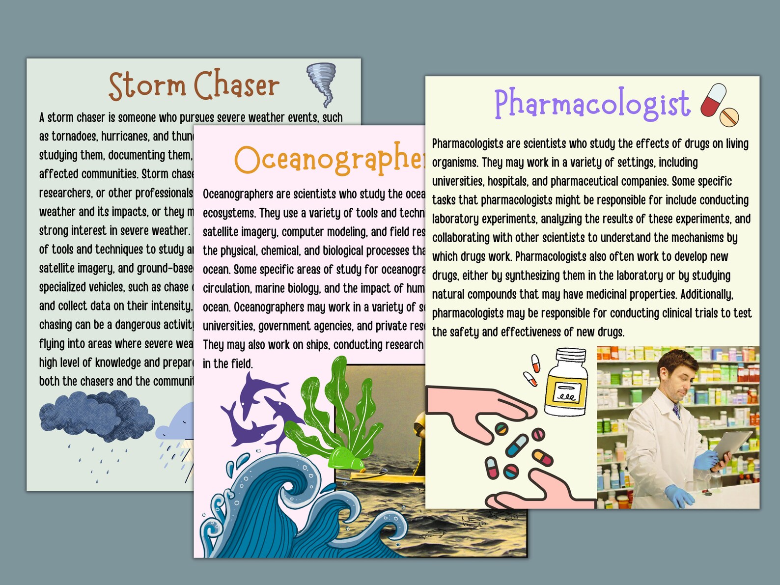 Science Careers Classroom Poster Set of 20 Science Classroom - Etsy