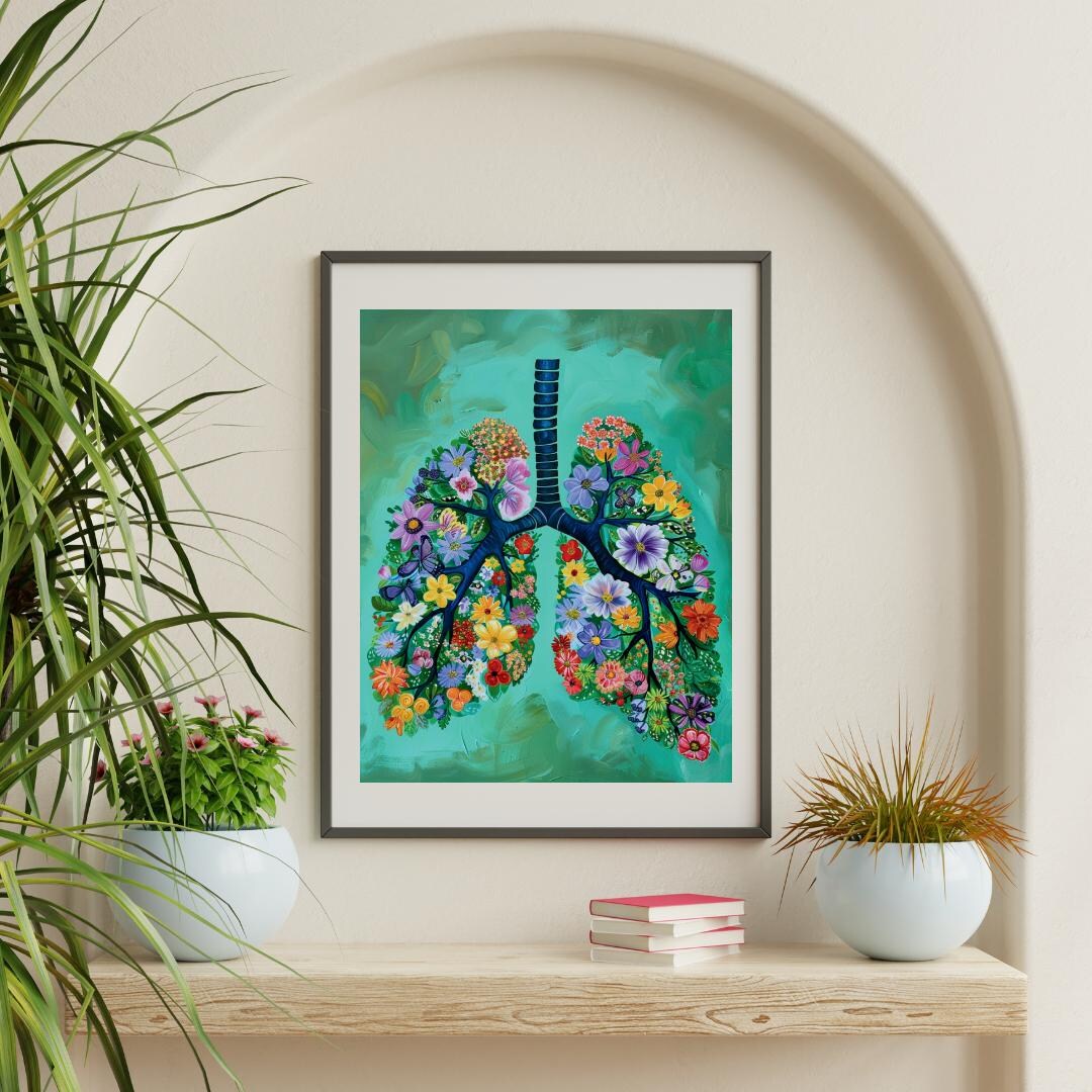 Lungs Digital Download Art Anatomical Printable Wall Decor Medical ...