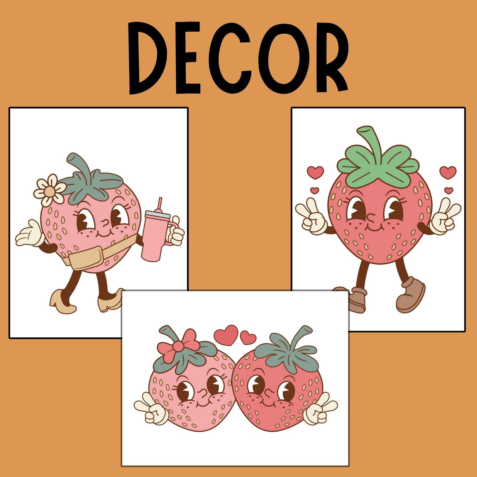 Strawberry Bulletin Board Kit Fruit Bulletin Board Modern Classroom ...