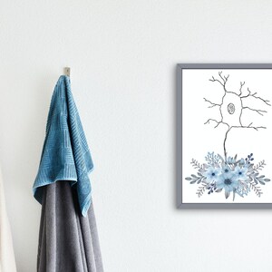 Science Print Neuron Print Neurology Doctor Gift Medical Print ...