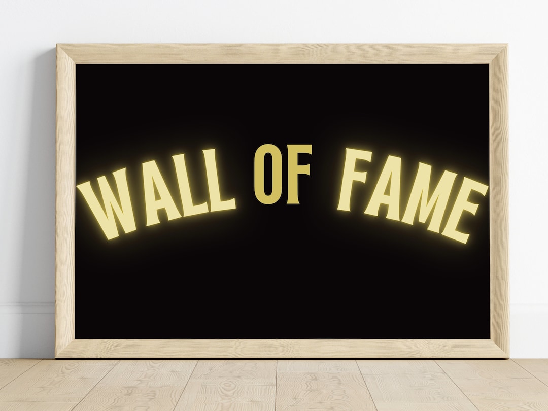 Wall of Fame Wall Decal Classroom Decor Photo Wall Saying Quote ...