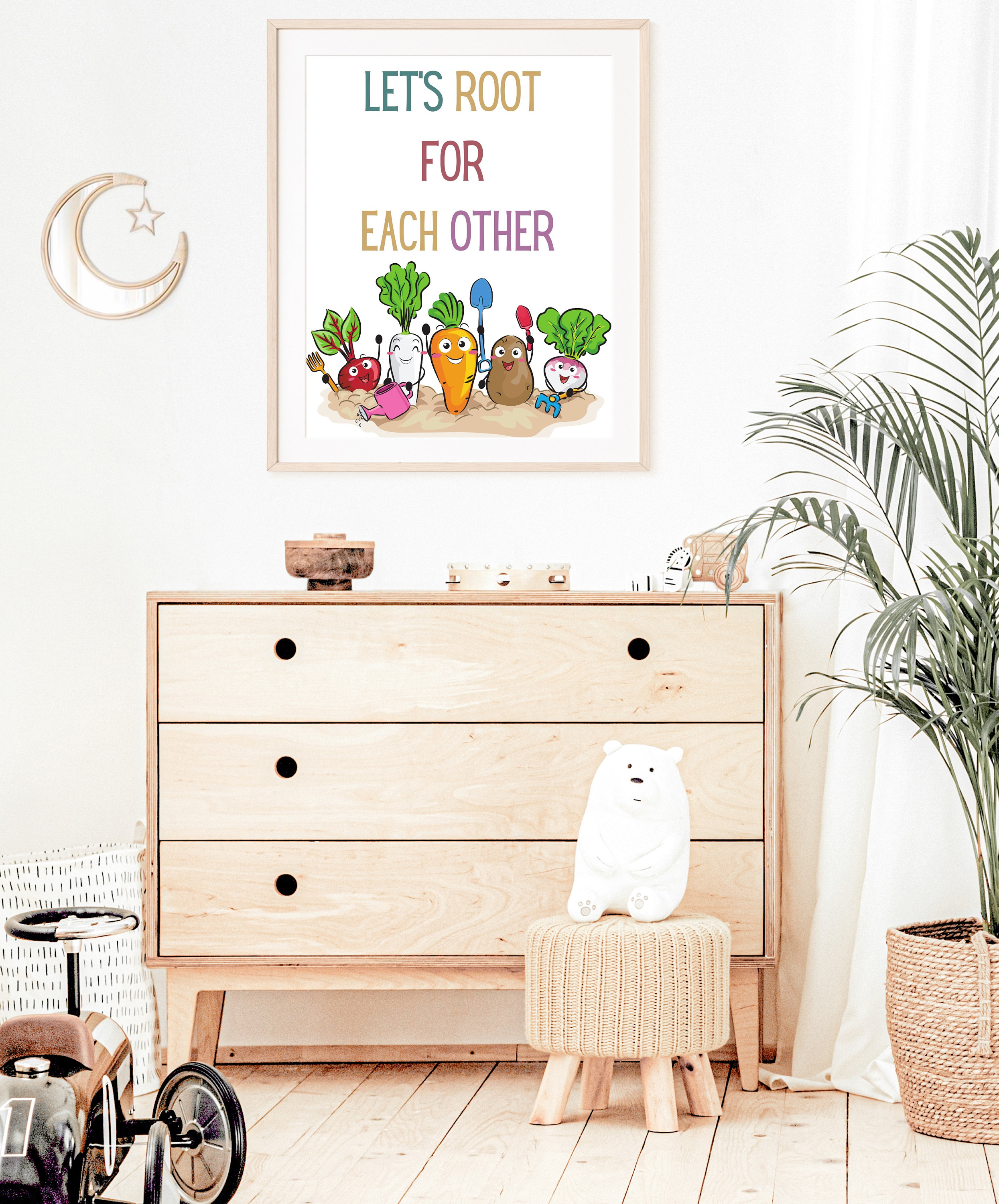 Let's Root for Each Other, Classroom Decor, Digital Print, Nursery ...