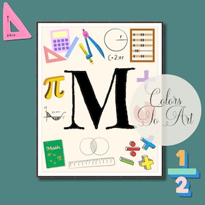 Math Printable Mathematics Printable Middle School Decor High School ...