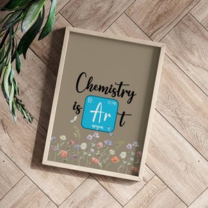 Chemistry Poster Science Student Room Art Science Student Gift Science ...