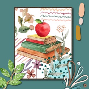 Set of 8 School Printable Classroom Decor Back to School Elementary ...