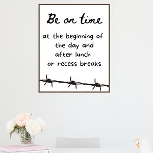 Classroom Rules Posters Printable Bulletin Board Classroom Agreement ...