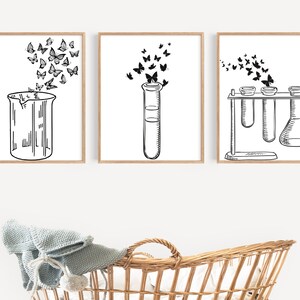 Science CLASSROOM Decorations, Science Class Gallery Wall Set ...