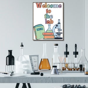 Welcome to Science Lab Sign Science Lab Decor Science Lab Poster ...