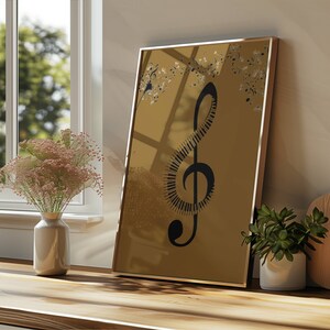 Musician Gift Wall Art Decor Music Note Poster Cute Music Poster ...