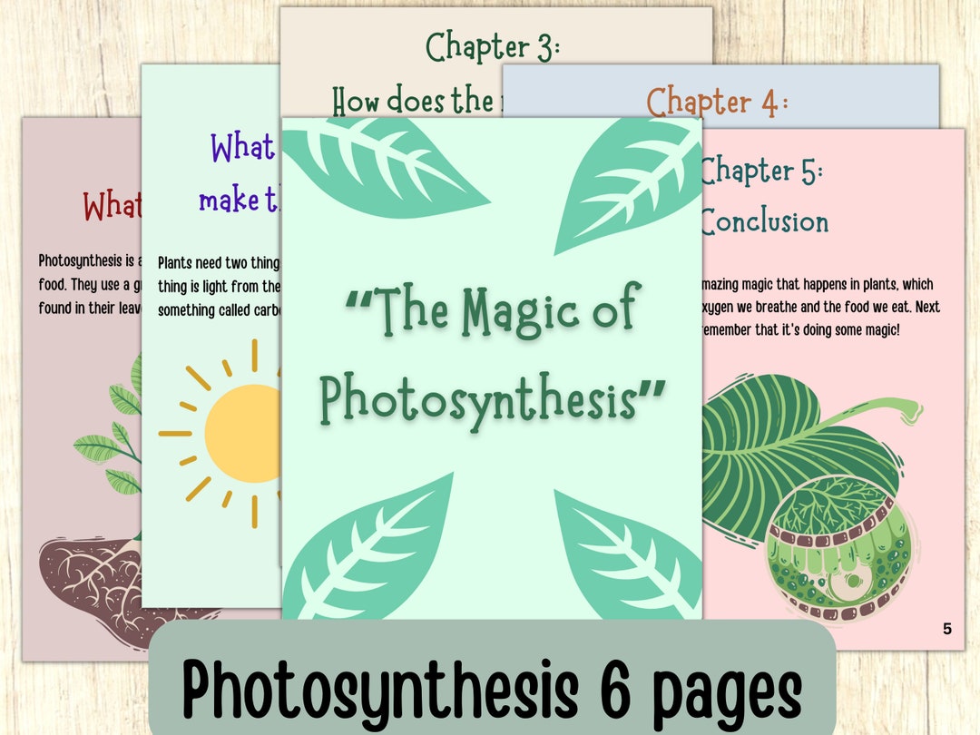 Photosynthesis Ebook, Study Bundle, Homeschool Learning Materials ...