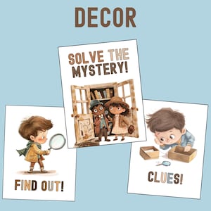 Math Mysteries Bulletin Board Kit Math Class Decor Classroom Decor Back ...
