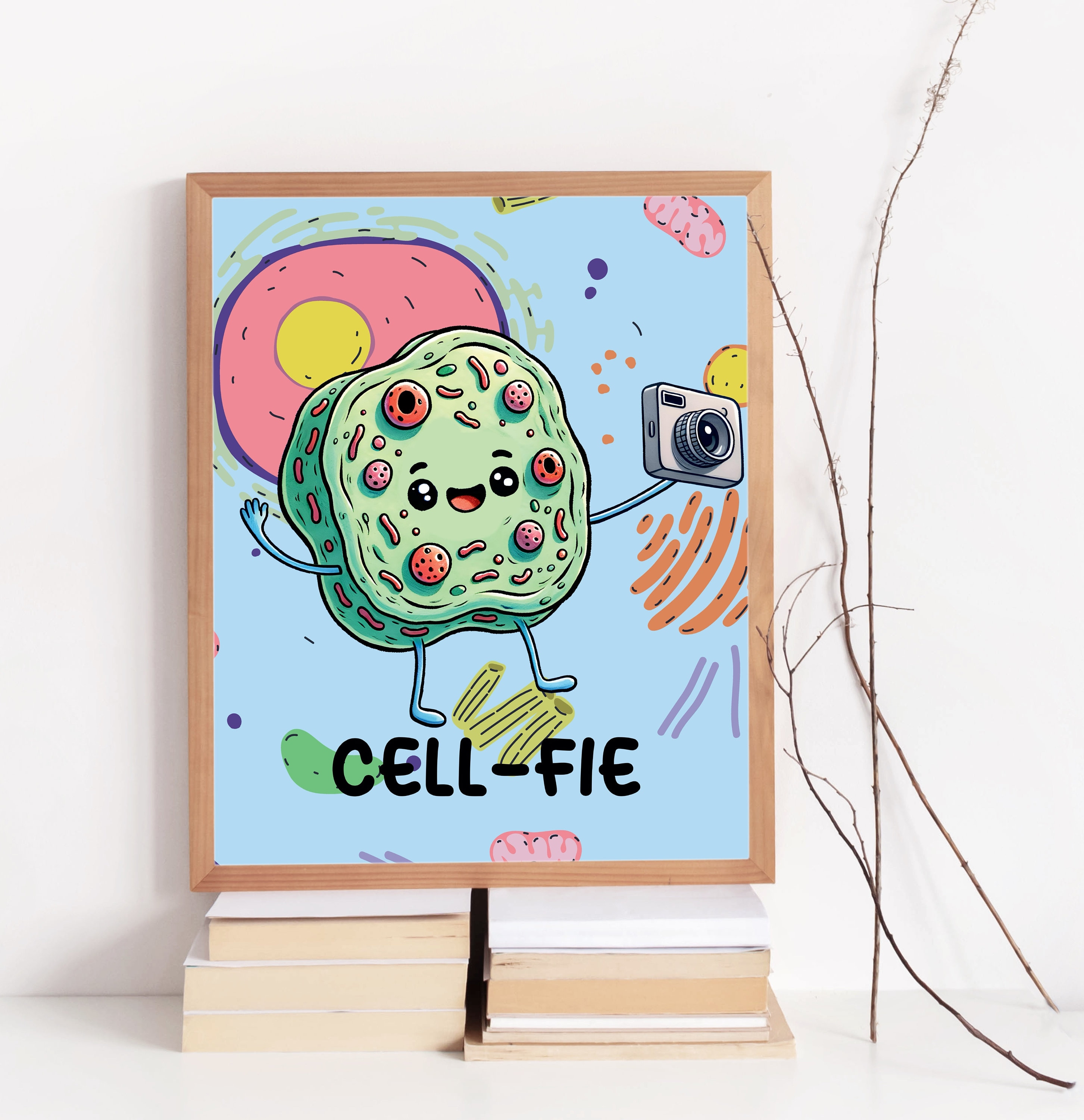 Plant Cell Wall Art Animal Cell Art Cell Biology Poster High School ...
