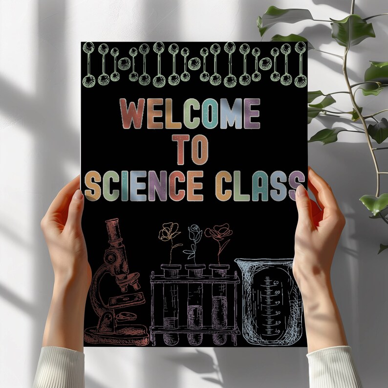 Science Classroom Poster Welcome to Science Class Back to School ...