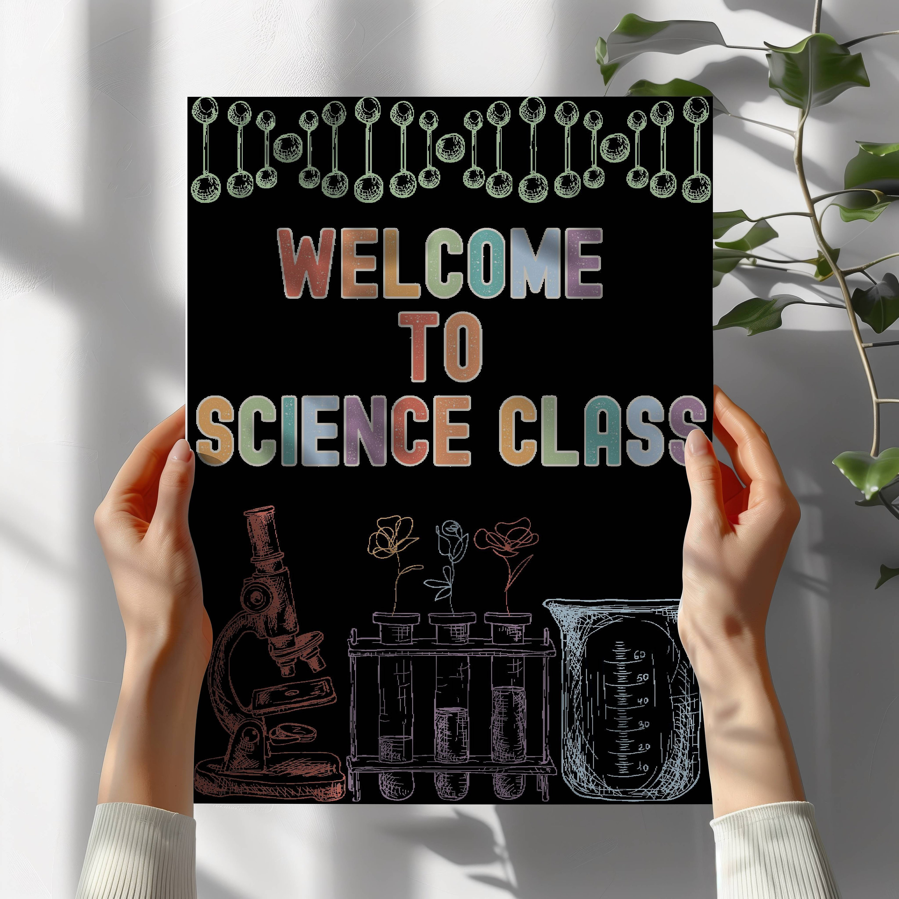 Science Classroom Poster Welcome to Science Class Back to School ...