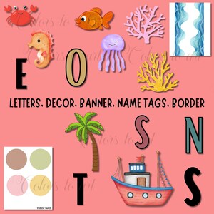 STEM Bulletin Board Kit Ocean Bulletin Board Under the Water Science ...