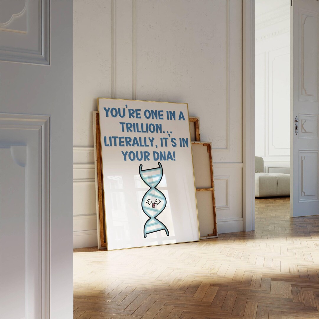 DNA Art Print Chemistry Laboratory Wall Art Science Office Wall Art ...