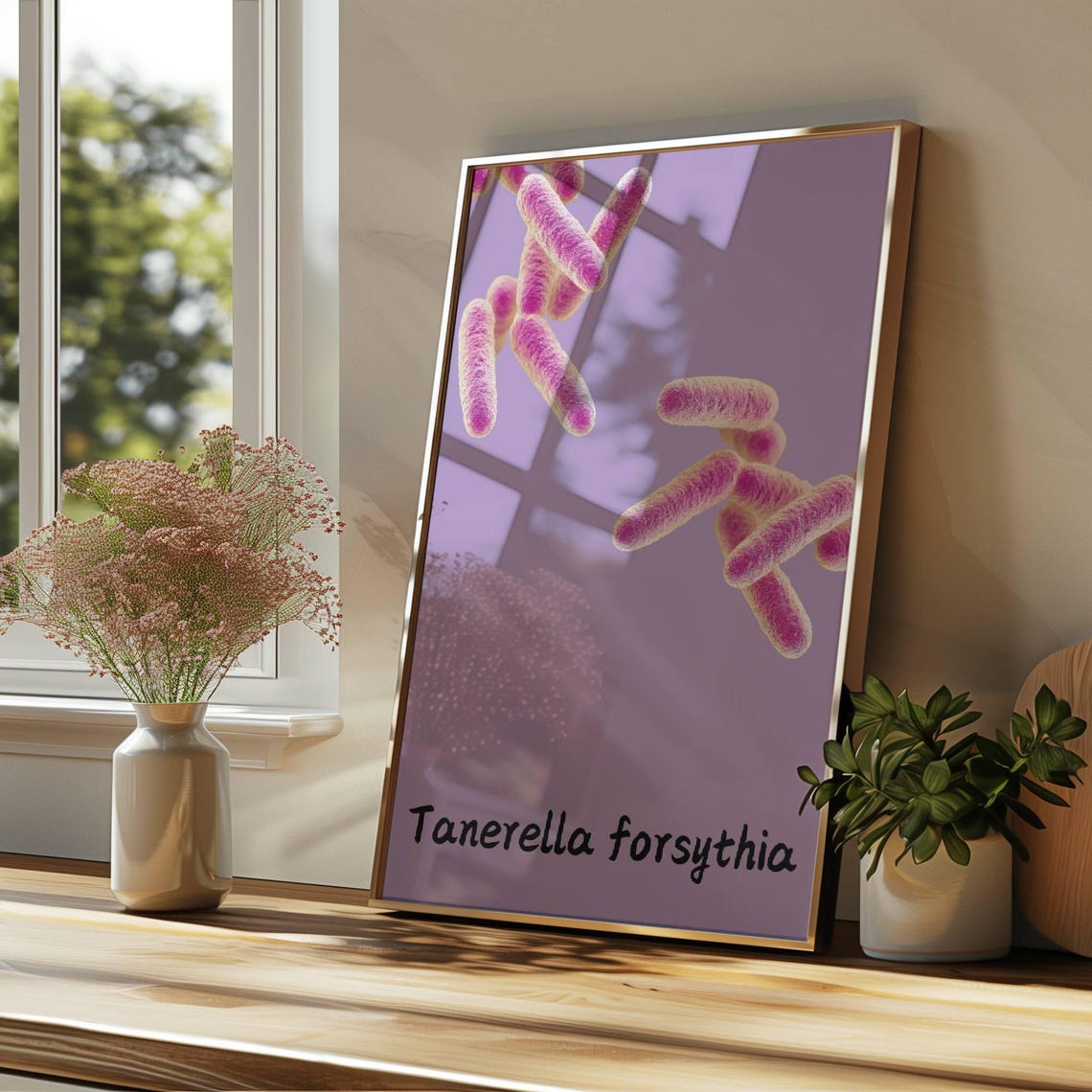 Dental Office Decor Medical Art Print Bacteria Poster Microbiology ...