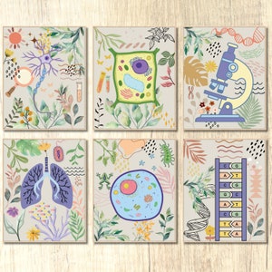 Biology Posters Science Classroom Decor Biology Lab Decor Science ...