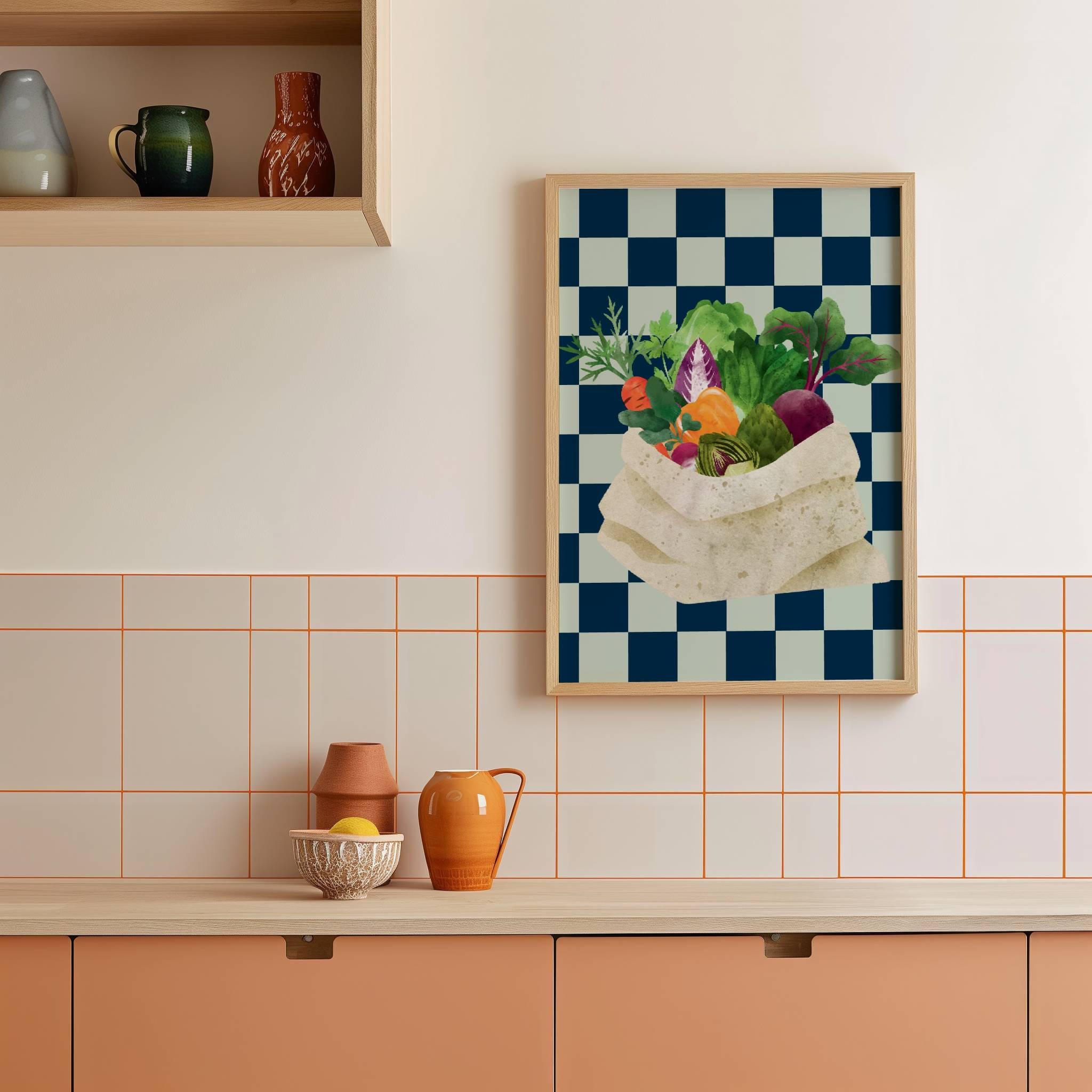 Kitchen Wall Art Watercolor Painting Vegetables Wall Art Food Art Print ...