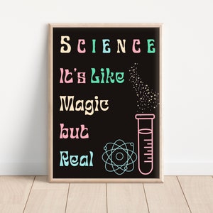 Science Classroom Decor, Science It's Like Magic but Real, Classroom ...