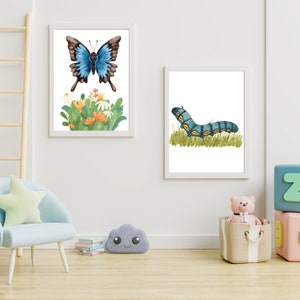 Life Cycle of a Butterfly Digital Download Caterpillar Butterfly Poster ...