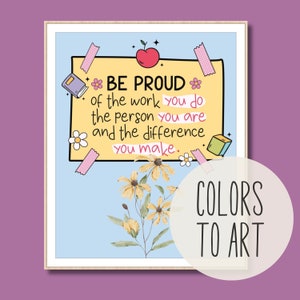 Teacher Daily Reminders Printable Set Classroom Decor Bulletin Board ...